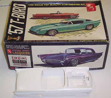 Classic Ford Thunderbird model kits list